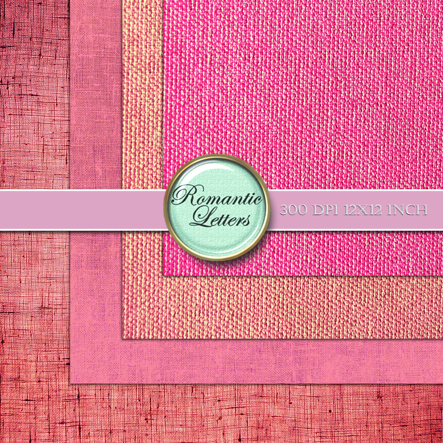 Linen Texture Digital Paper Pack Digital Scrapbook Paper Pink | Etsy