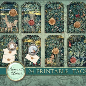 Printable Scrapbook Tags Printable Gift Tags Printable Bookmark Hang ...