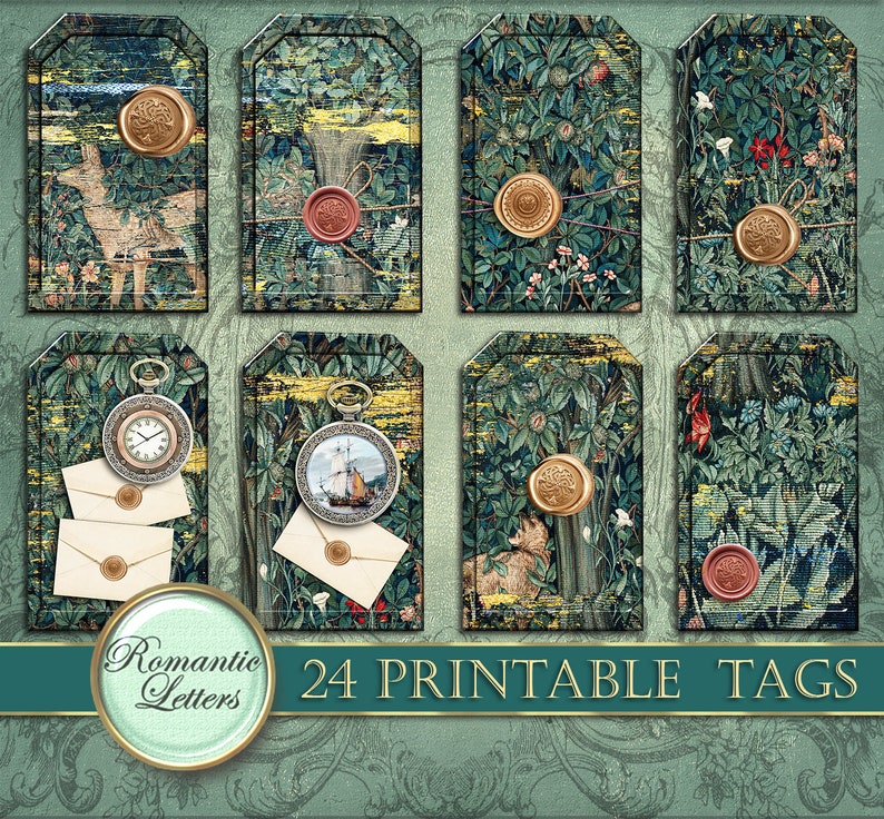 Printable Scrapbook Tags Printable Gift Tags Printable - Etsy