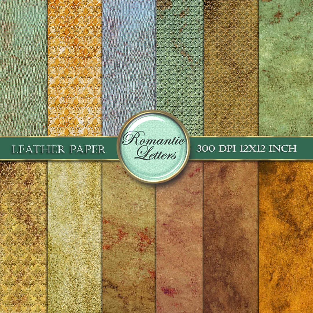 Leather Texture Digital Scrapbook Paper Leather Digital Paper Pack ...