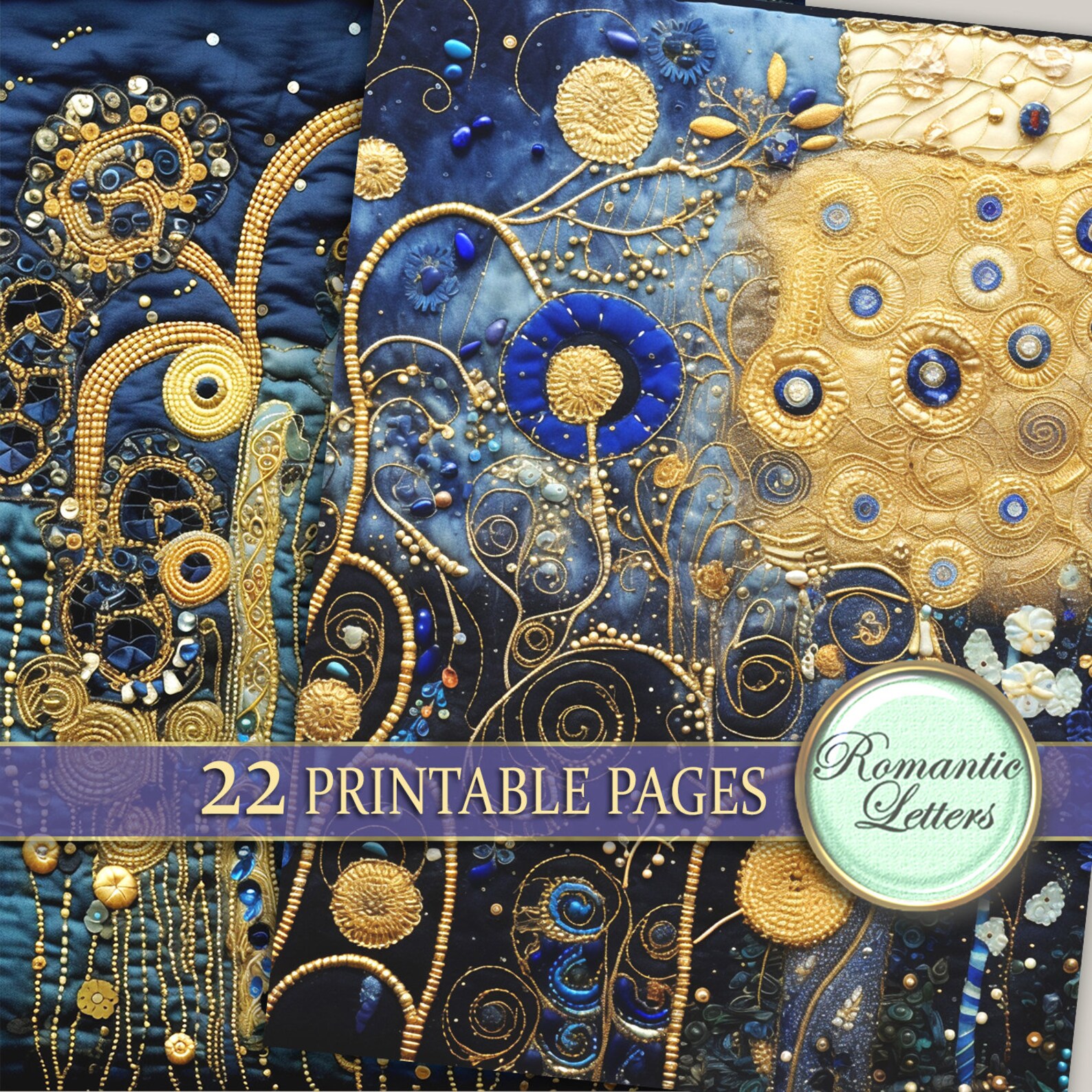 Digital Printable Scrapbook Paper Pack Junk Journal Pages Fabric ...