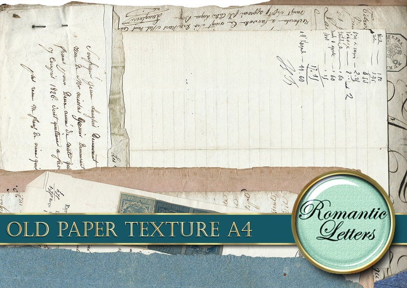 Vintage digital paper pack scrapbook background pages digital | Etsy