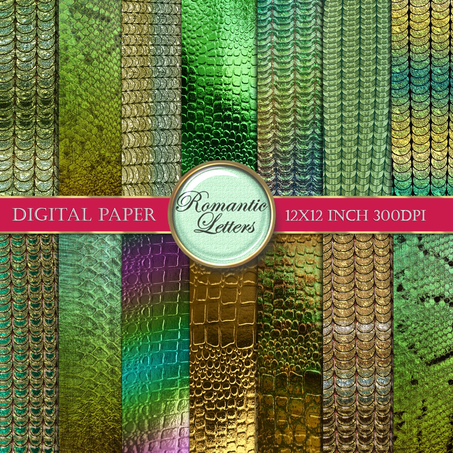 Mermaid Scales Digital Paper Fish Scales Texture Digital - Etsy