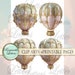 Hot Air Balloon Digital Clip Art Scrapbook Paper Nursery Clipart Baby ...