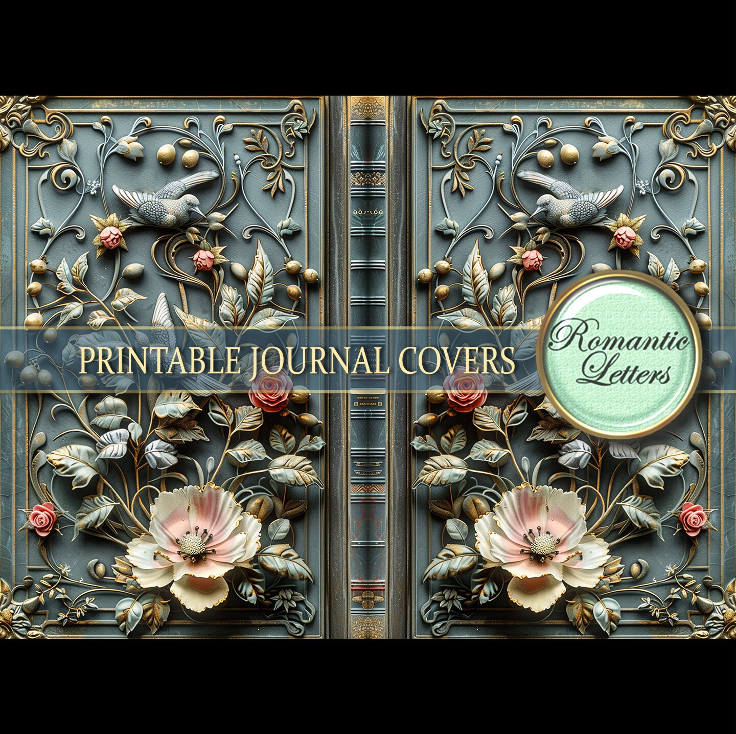 Printable Journal Covers Digital Printable Junk Journal Cover Old Book ...