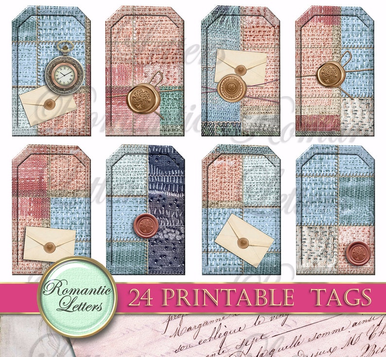 Printable Scrapbook Tags Printable Gift Tags Printable - Etsy