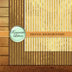Digital Paper Pack Gold Texture Digital Scrapbook Paper Gold Background ...
