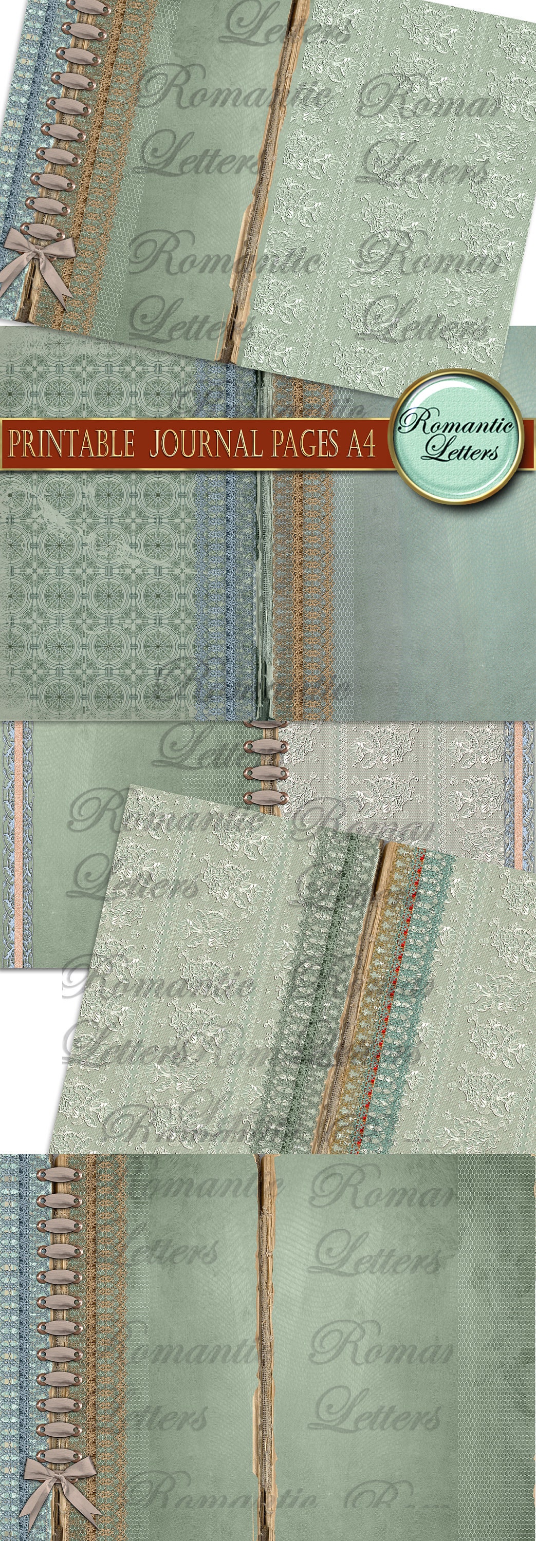 Printable Junk journal pages printable junk journal paper | Etsy