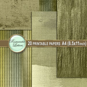 Digital Printable Scrapbook Paper Pack Journal Pages Backgrounds ...