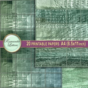 Fabric Texture Digital Printable Scrapbook Paper Pack Journal Pages ...