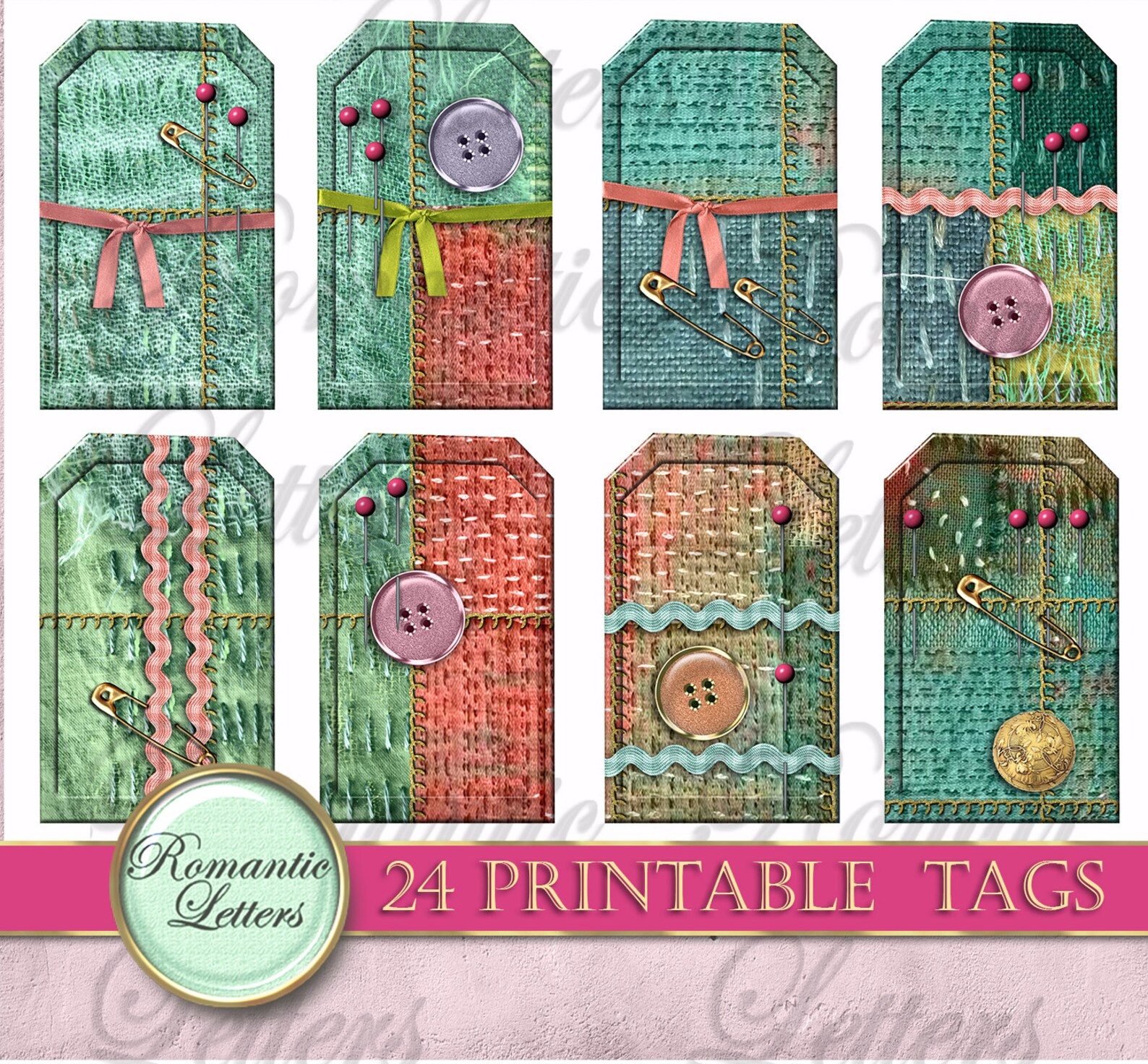 Printable Scrapbook Tags Printable Gift Tags Printable - Etsy