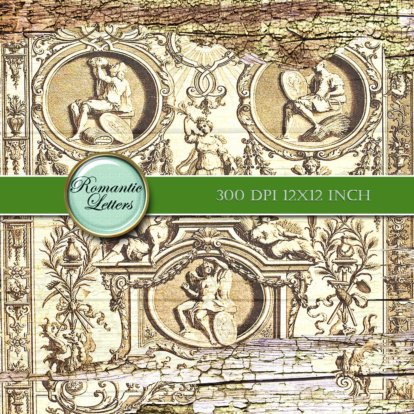 Digital Scrapbook Journal Paper Shabby Chic Distressed Digital ...