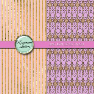 Gold Digital Scrapbooking Paper Pack Digital Gold Paper Printable ...