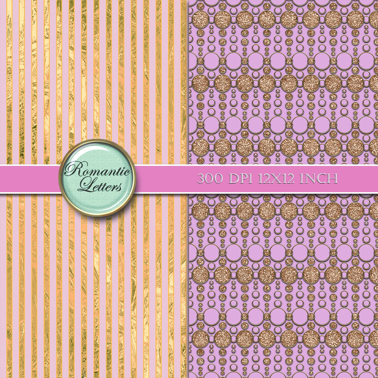 Gold Digital Scrapbooking Paper Pack digital gold paper | Etsy