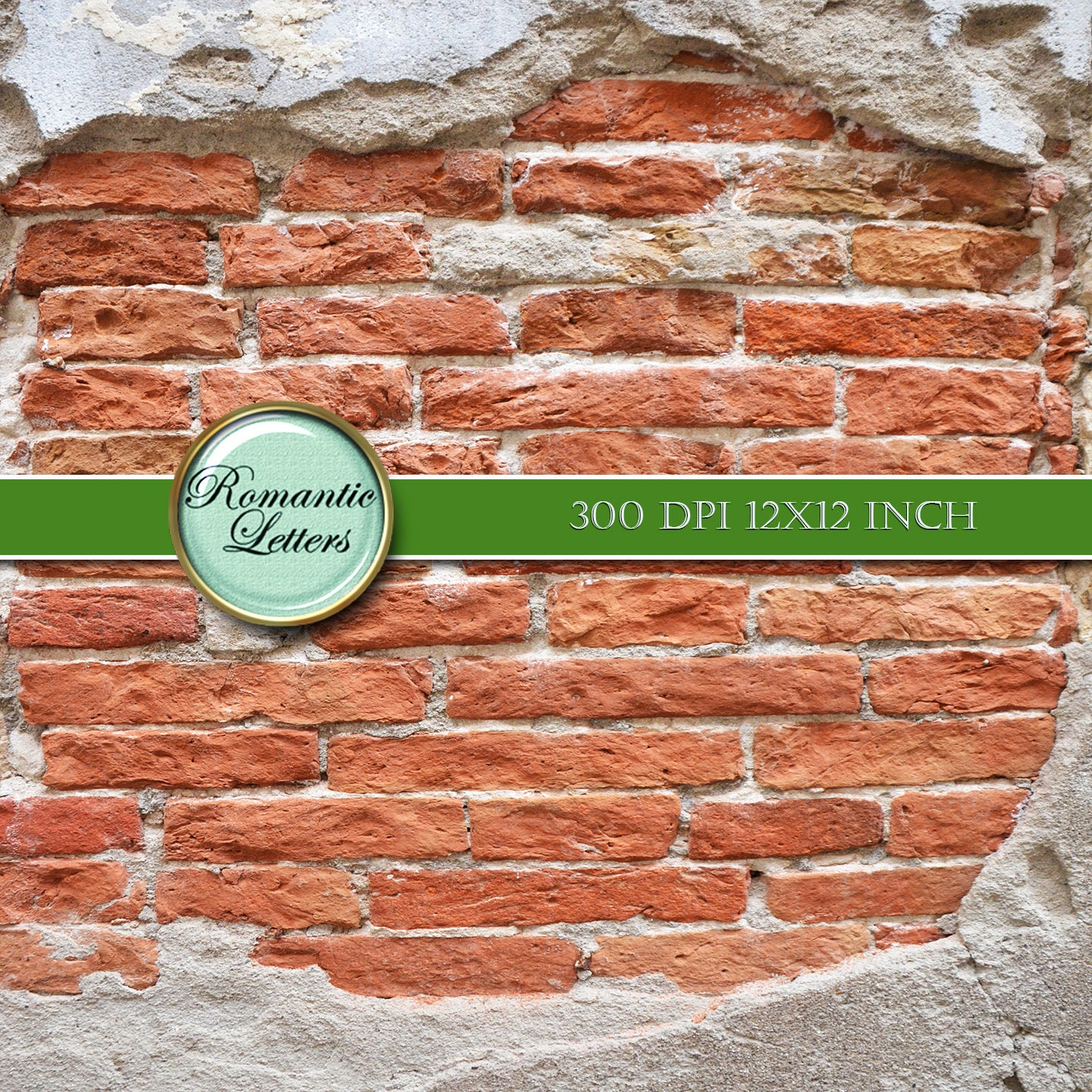 Brick Wall Digital Texture Digital Scrapbook Paper Pack Digital ...