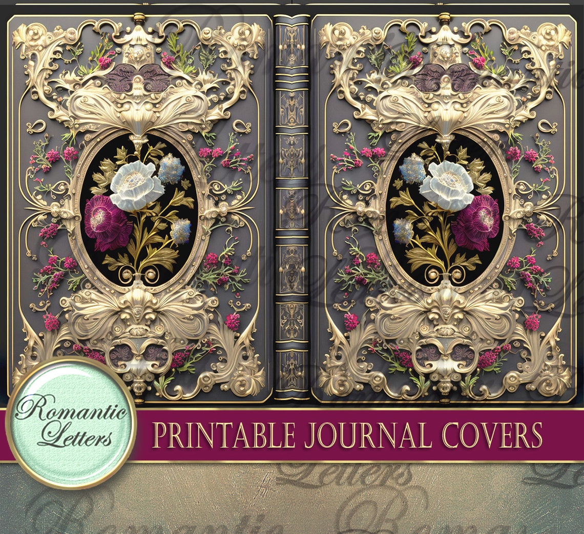 Printable Journal Covers Digital Scrapbooking Printable Junk Journal ...