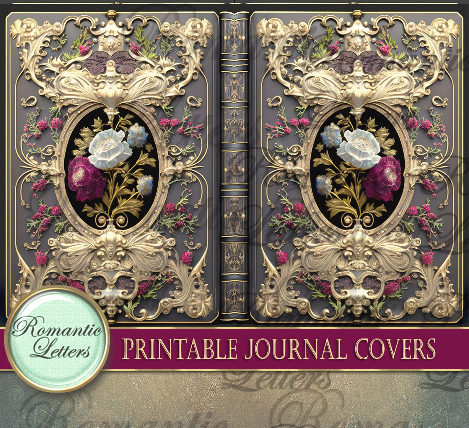 Printable Journal Covers Digital Scrapbooking Printable Junk Journal ...