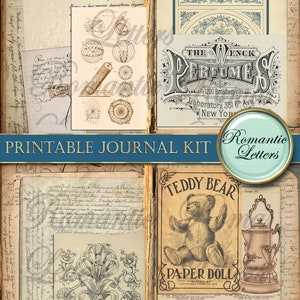 Digital Paper Pack Scrapbook Background Paper Digital Printable Journal ...