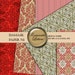 DAMASK Digital Paper Digital Scrapbooking Paper Pack Red Damask Pattern ...