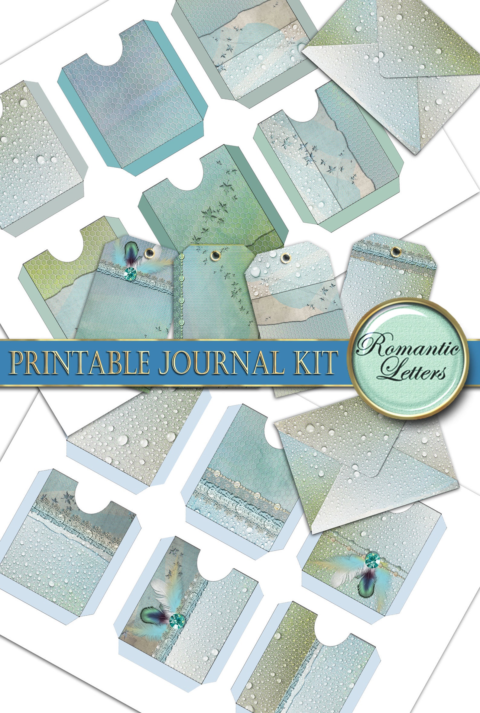 Printable Journal Pages A4 Printable Scrapbook Kit Paper | Etsy