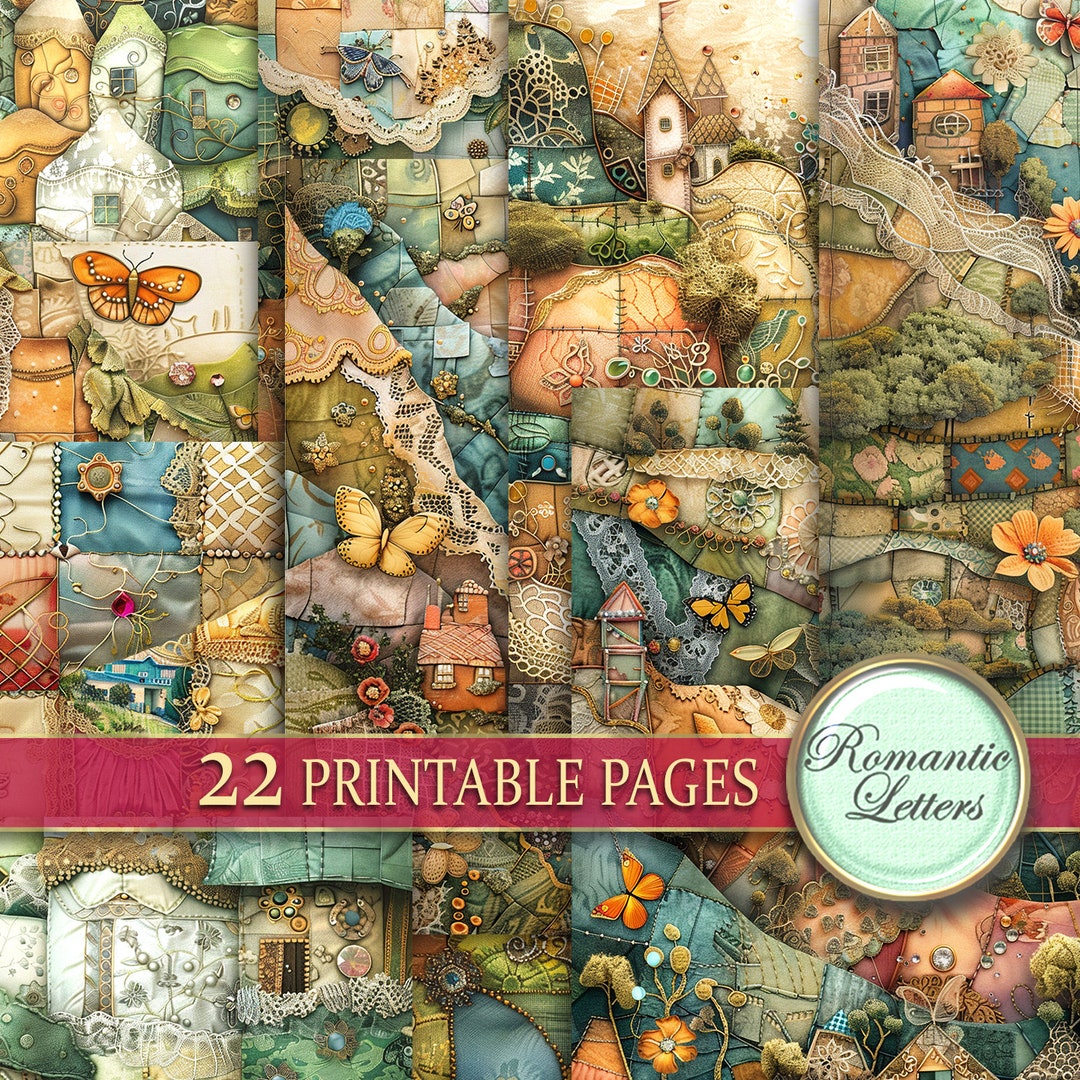 Craft Paper for Kids Digital Printable Scrapbook Paper Pack Junk ...