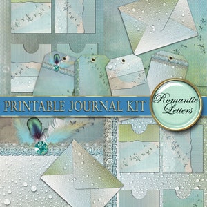 Printable Journal Pages A4 Printable Scrapbook Kit Paper 8.5x11 ...
