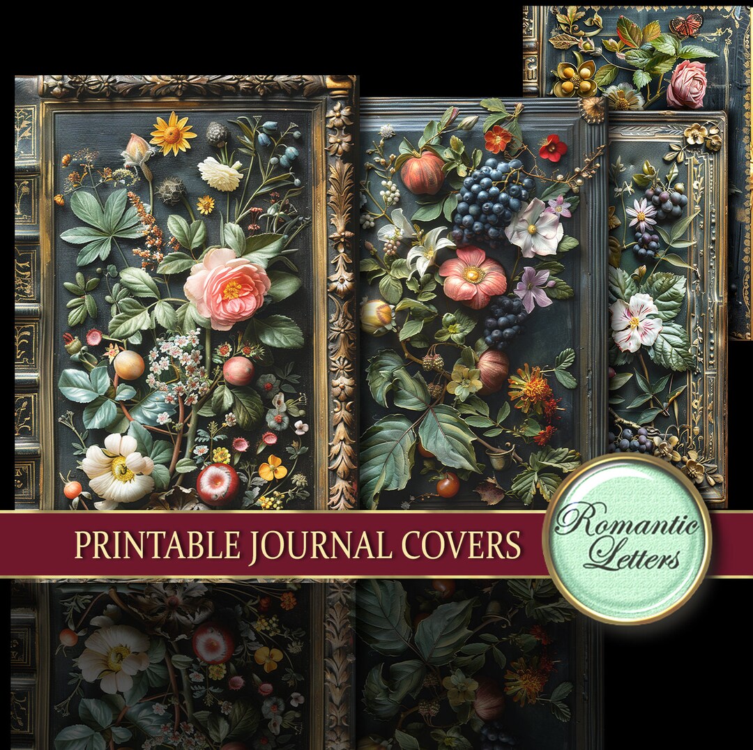 Printable Journal Covers Digital Printable Junk Journal Cover Old Book ...