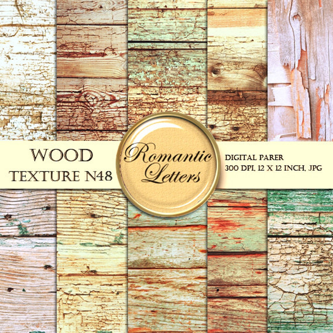 Digital Paper Wood Texture Background Wood Digital Scrapbook - Etsy
