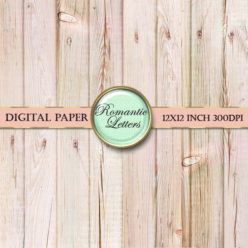 Shabby Chic Wood Digital Paper Pack Digital Scrapbook | Etsy