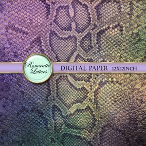 Dragon Digital Paper Scrapbook Gold Glitter Paper Digital Snake Skin ...