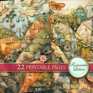 Craft Paper for Kids Digital Printable Scrapbook Paper Pack Junk ...