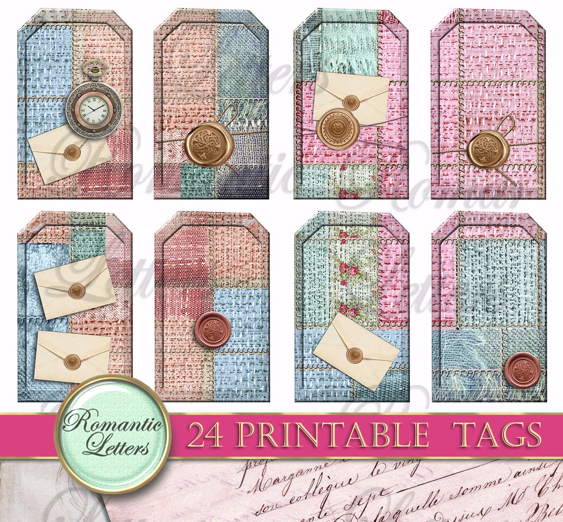 Printable Scrapbook Tags Printable Gift Tags Printable - Etsy