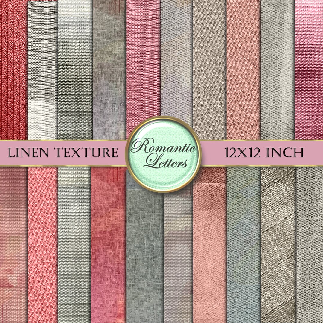 Digital Linen Texture Printable Scrapbook Paper Pack Fabric Texture ...