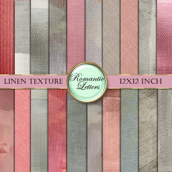 Digital Linen Texture Printable Scrapbook Paper Pack Fabric - Etsy