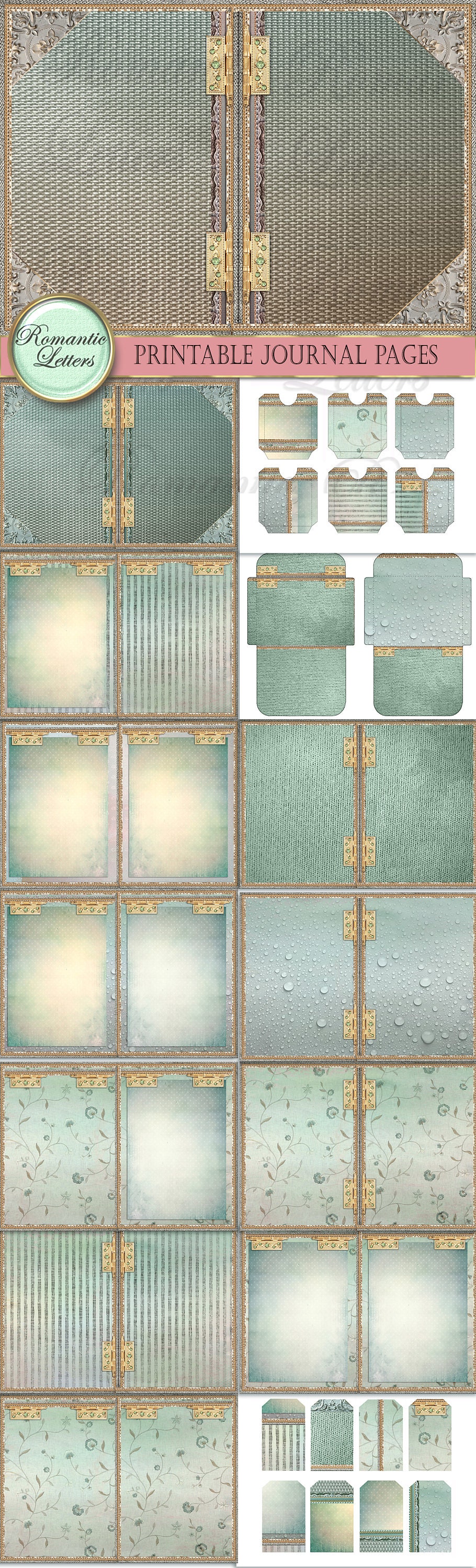 Printable Junk journal kit printable junk journal paper craft | Etsy