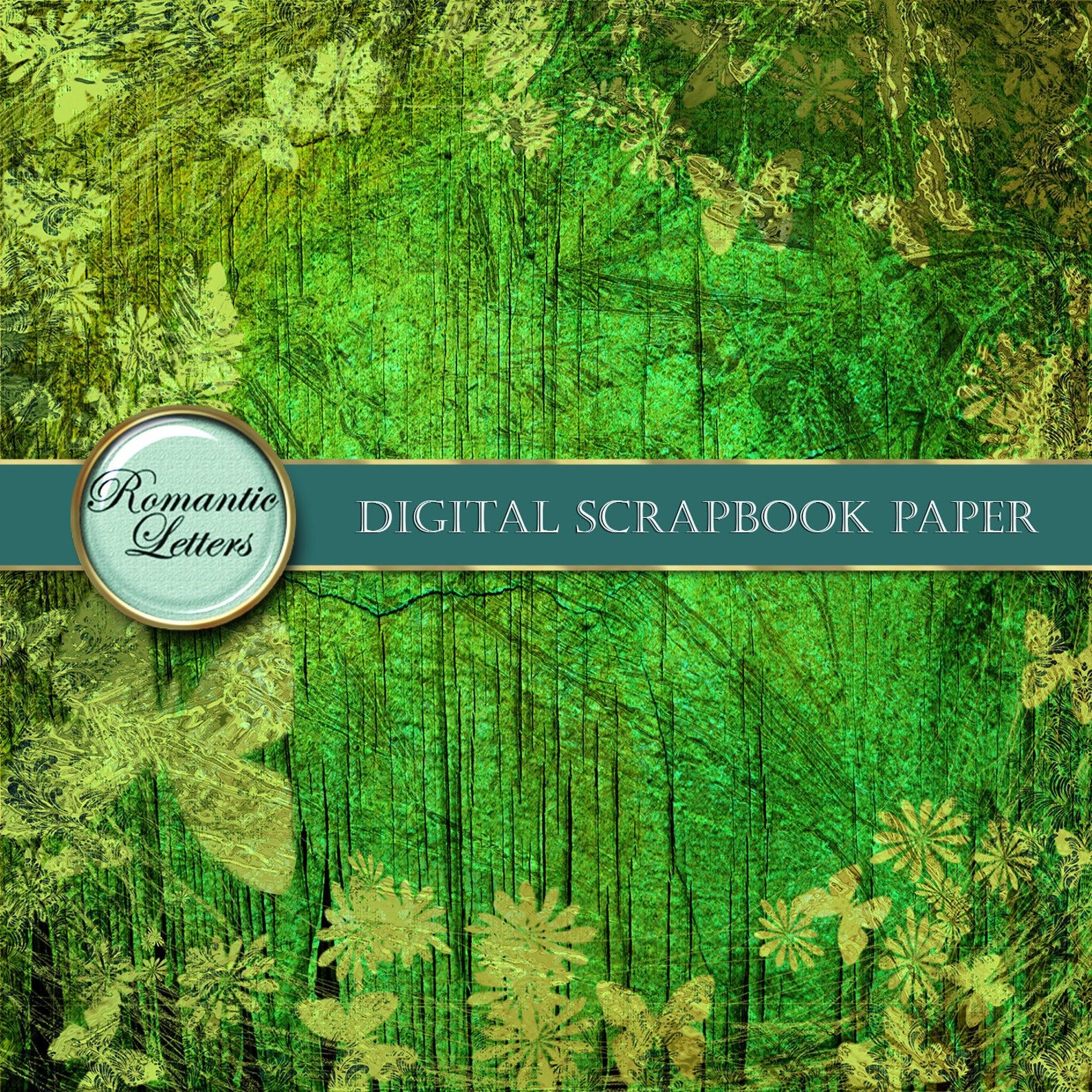 Digital Scrapbook Paper Gold Foil Digital Printable Background | Etsy