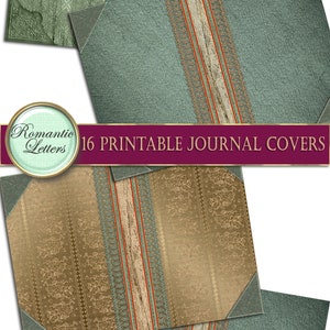 Printable Junk Journal Covers Kit Digital Scrapbook Cover Digital Craft ...