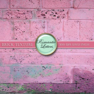 Brick Wall Textures Digital Paper Pack Scrapbook Painted Brick ...