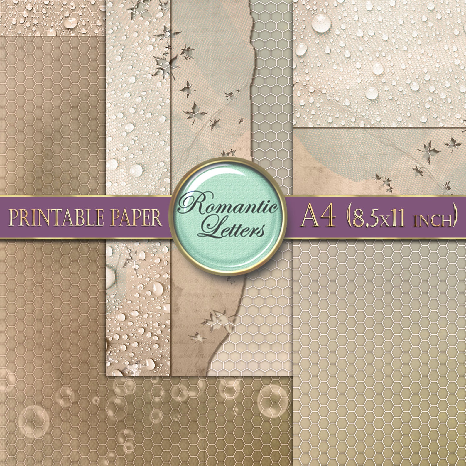 Digital printable scrapbook paper pack digital paper digital | Etsy