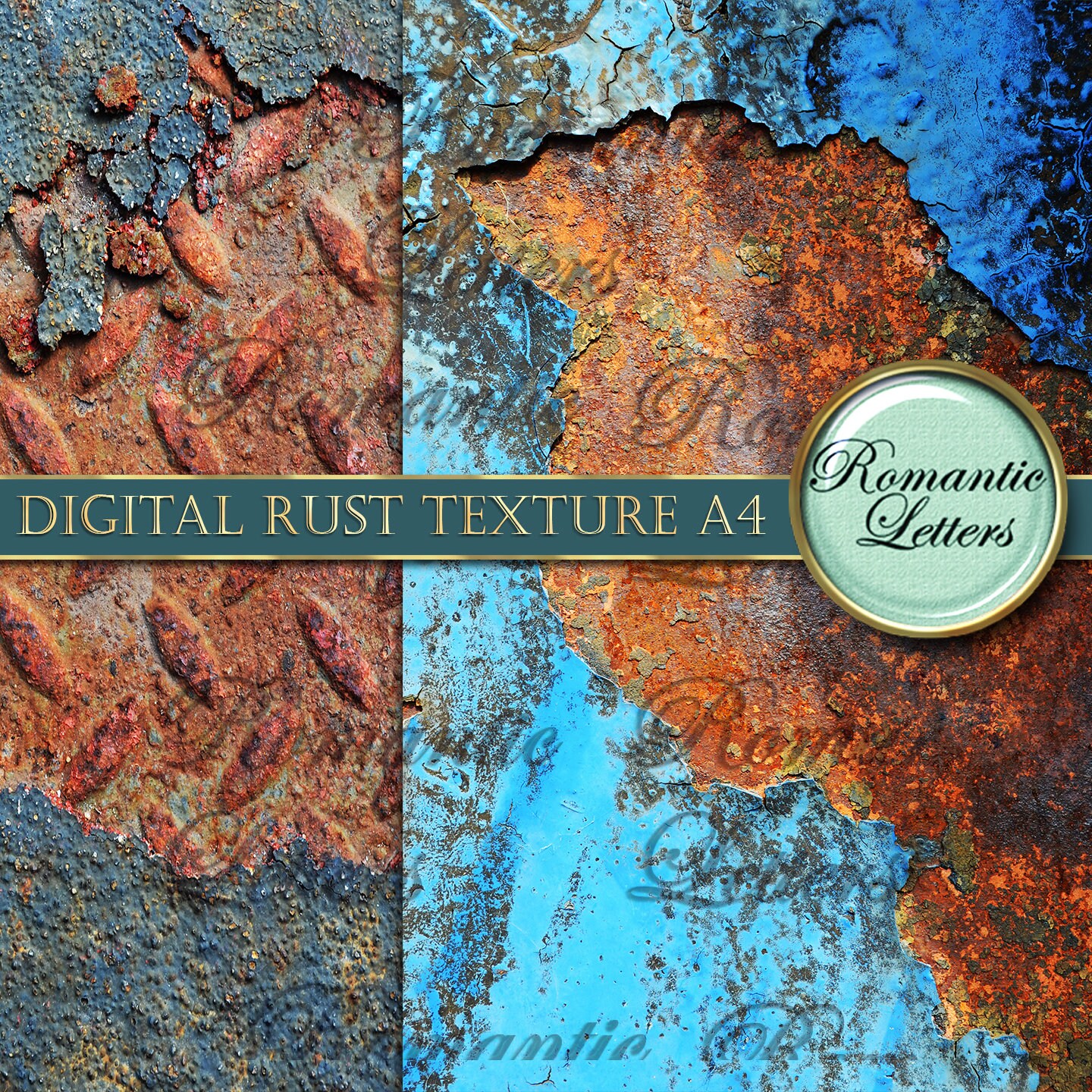 Digitales Papier Pack Rost Textur Grunge digitale Fotografie - Etsy.de
