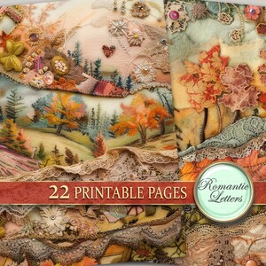 Digital Printable Scrapbook Paper Pack Junk Journal Paper Patchwork ...