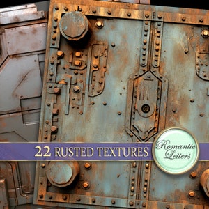 Rust Metal Texture Steampunk Printable Paper Pack Scrapbook Printable ...