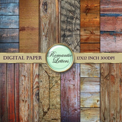 Digital Paper Old Wood Texture Background Wood Scrapbook Paper - Etsy