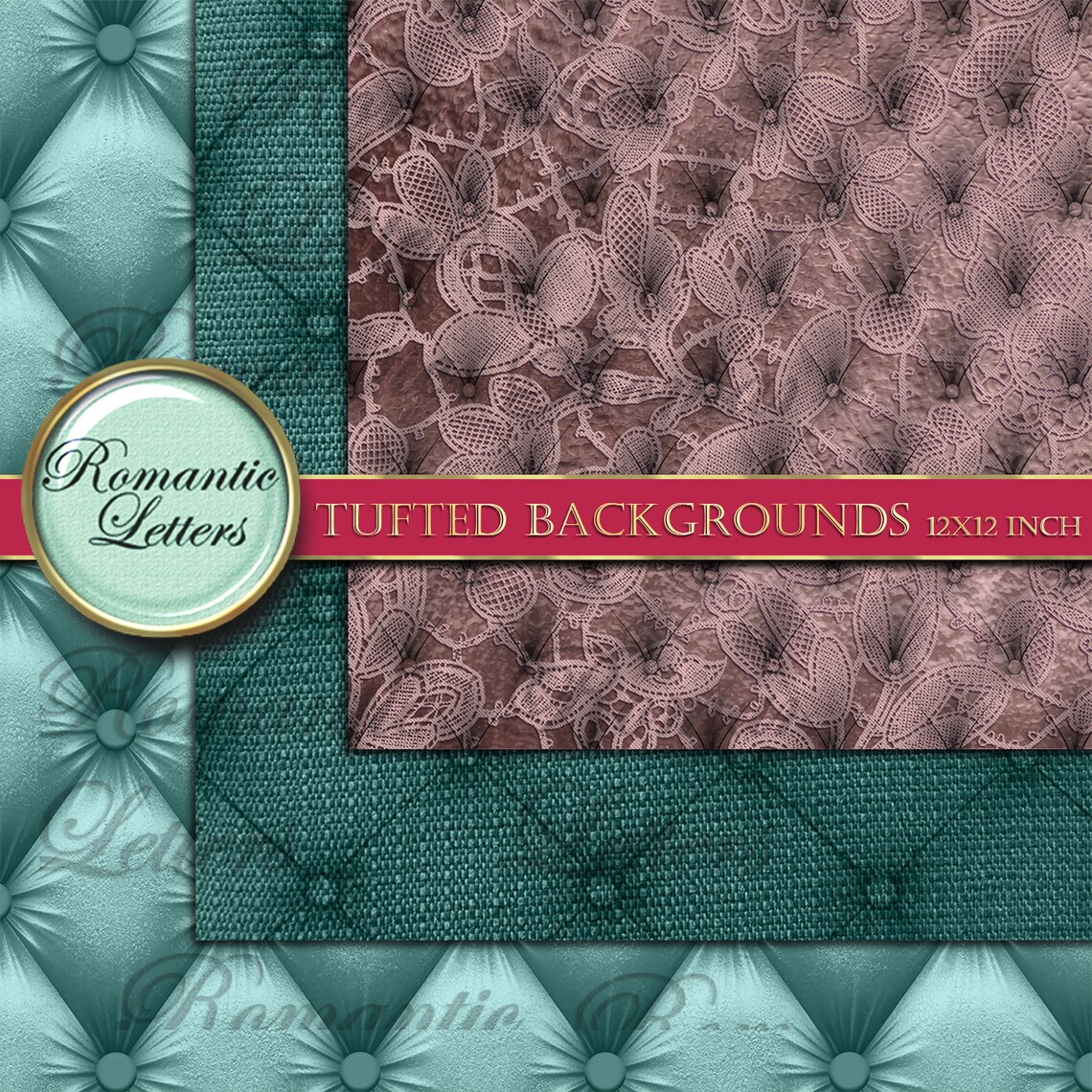 Vintage Digital Paper Pack Scrapbook Background Paper Tufted - Etsy