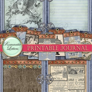 Printable Junk Journal Kit Digital Scrapbooking Printable Junk Journal ...