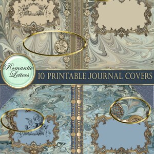 Printable Junk Journal Covers Kit Digital Scrapbook Cover Digital ...
