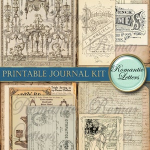 Digital Paper Pack Scrapbook Background Paper Digital Printable Journal ...