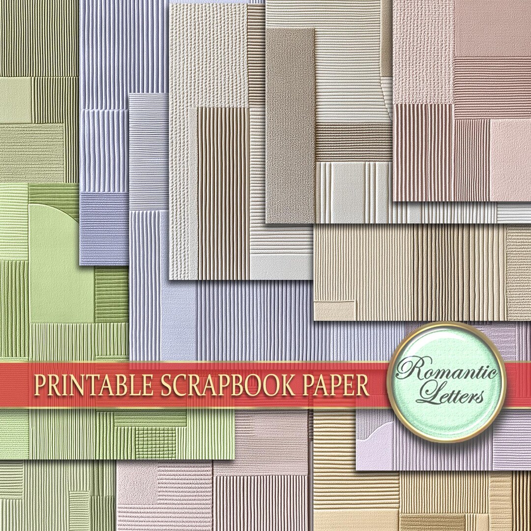 Digital Scrapbook Paper Pack Velvet Fabric Texture Digital Corduroy ...