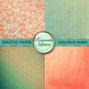 Digital Paper Pack Scrapbook Background Paper Pack Digital Backdrop ...