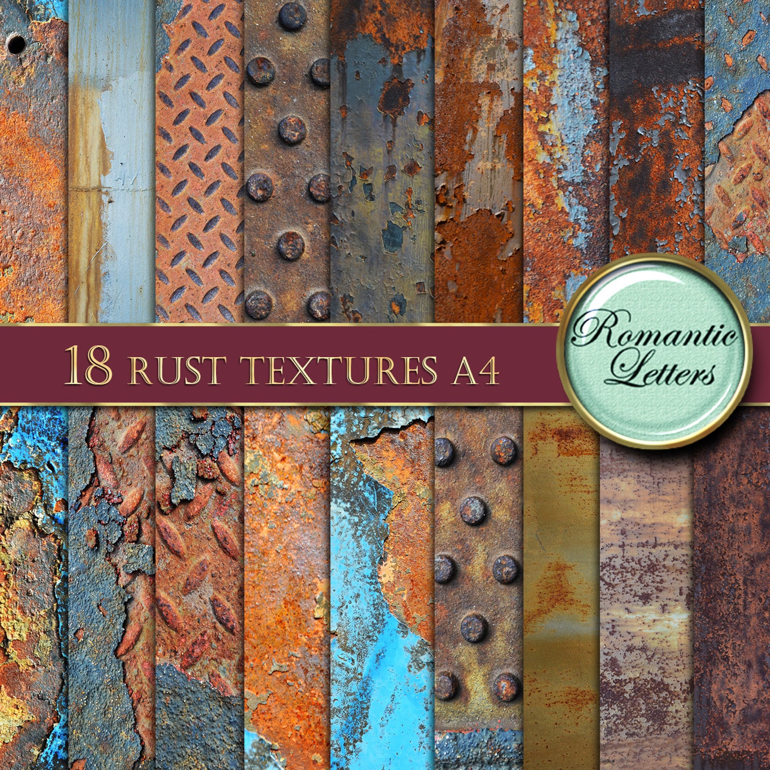 Digitales Papier Pack Rost Textur Grunge digitale Fotografie - Etsy.de